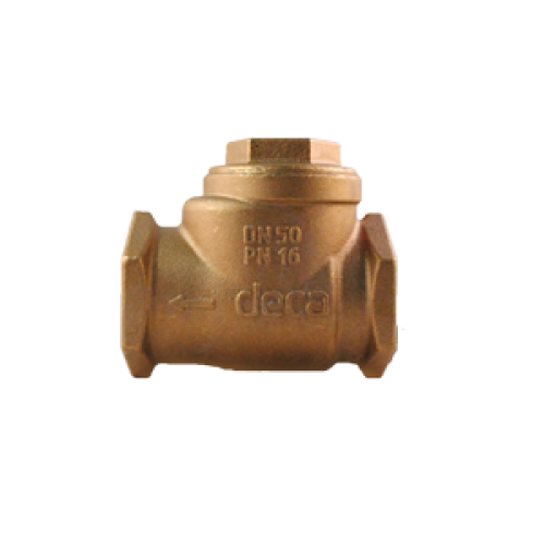 Válvula Industrial Swing Check Deca - mipel F. 49 Bronce Bsp PN16 40Mm - DECA MIPEL | megacenter.cl